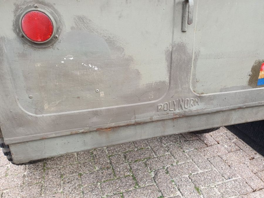 C Mooie originele polynorm Aanhanger met origineel zeiltje - Nekaf Jeep ...